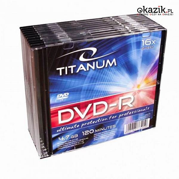 Titanum: DVD-R 4,7 GB x16 - Slim 10