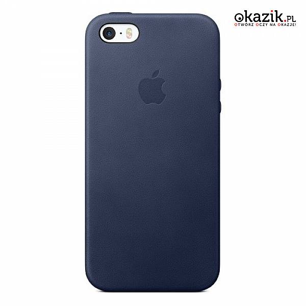 Apple: iPhone SE Leather Case Midnight Blue MMHG2ZM/A