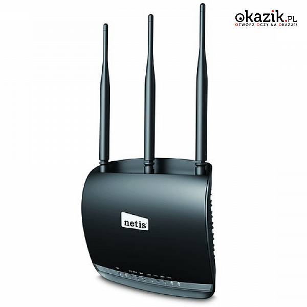 NETIS: Router DSL WiFi G/N300 + LANx4 (High Power)