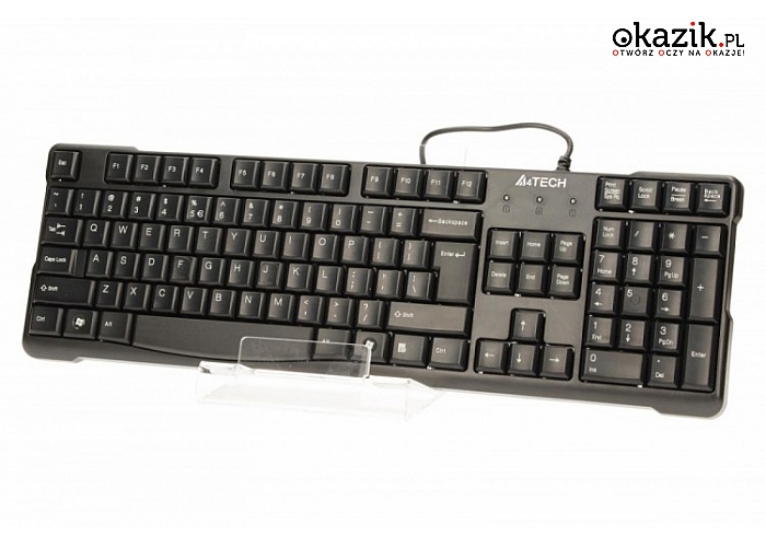 A4 Tech: Klawiatura KR-750 USB Black