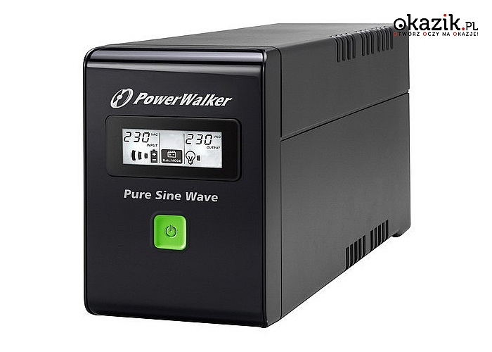 PowerWalker: UPS LINE-INTERACTIVE 800VA 2X PL 230V, PURE...