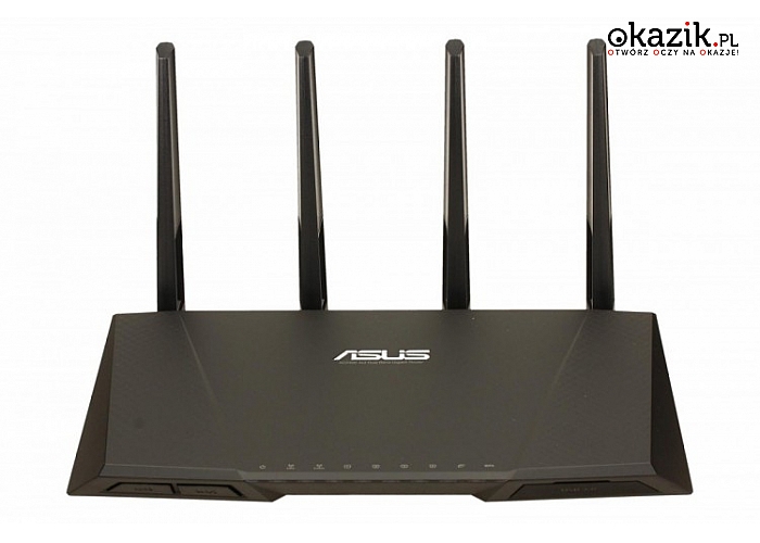 Asus: Router RT-AC87U WiFi DualBand AC2400 4LAN-1GB 2USB