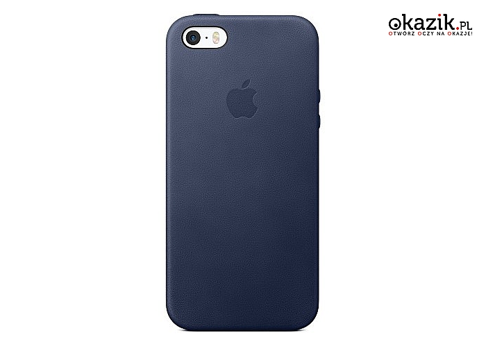 Apple: iPhone SE Leather Case Midnight Blue MMHG2ZM/A